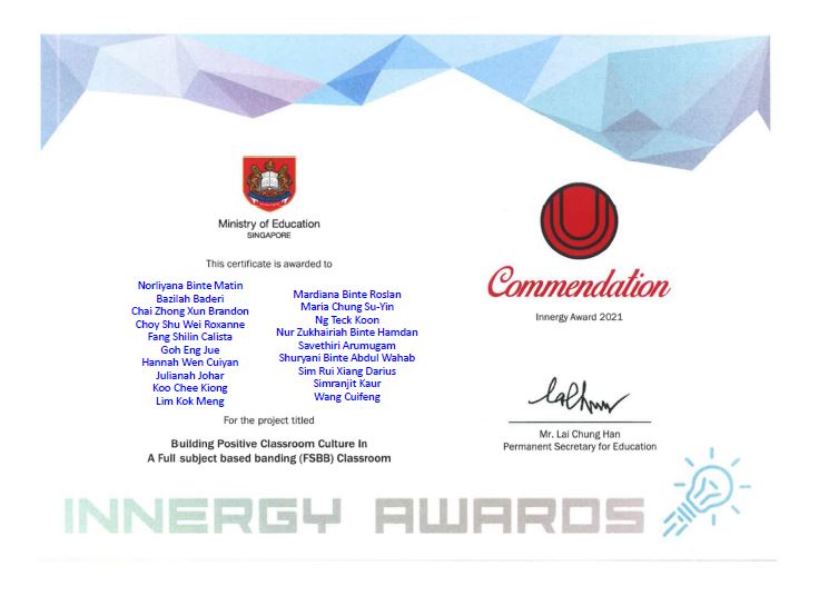 MOE Innergy (Schools) Awards